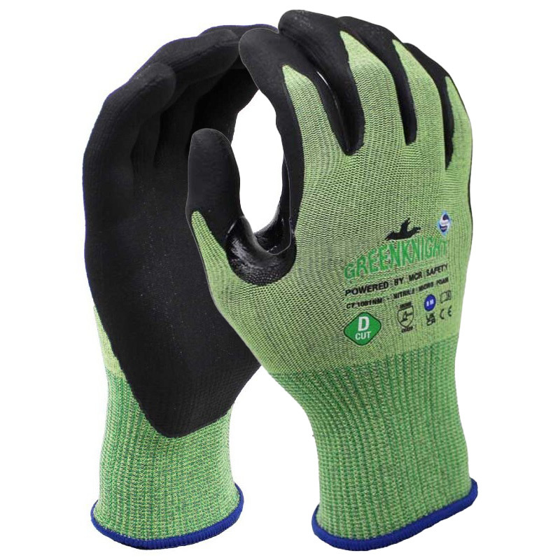 Cut Level D Recycled Polyester Gloves | Health and Care
